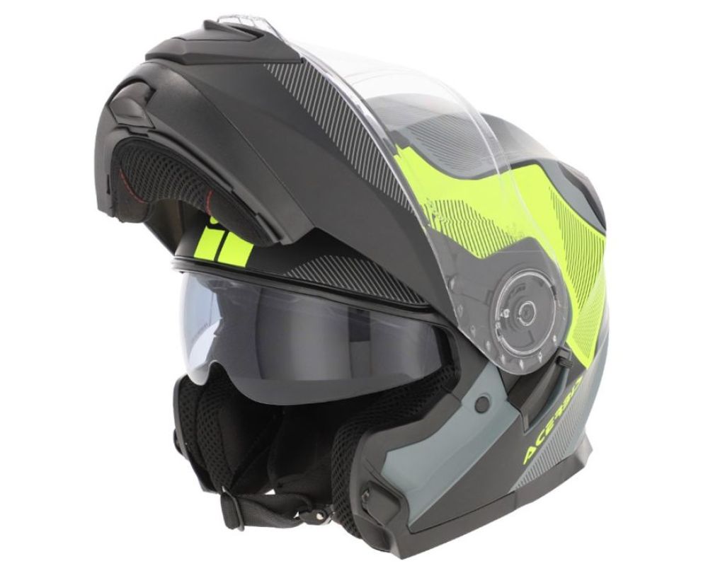 Κράνος ACERBIS Serel SV E22.06 black/yellow fluo | MotoExpert